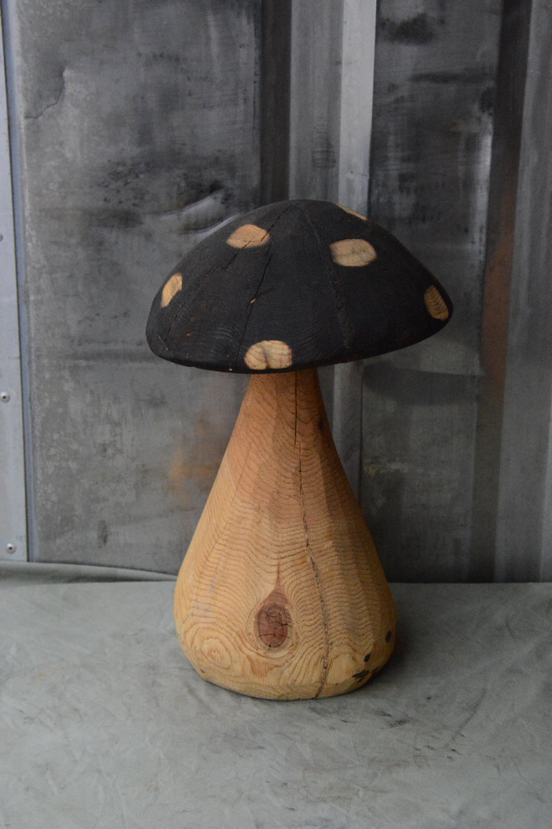 16-Inch Chainsaw Carved 3D Mushroom Sculpture – Rustic Cedar Art by Je ...