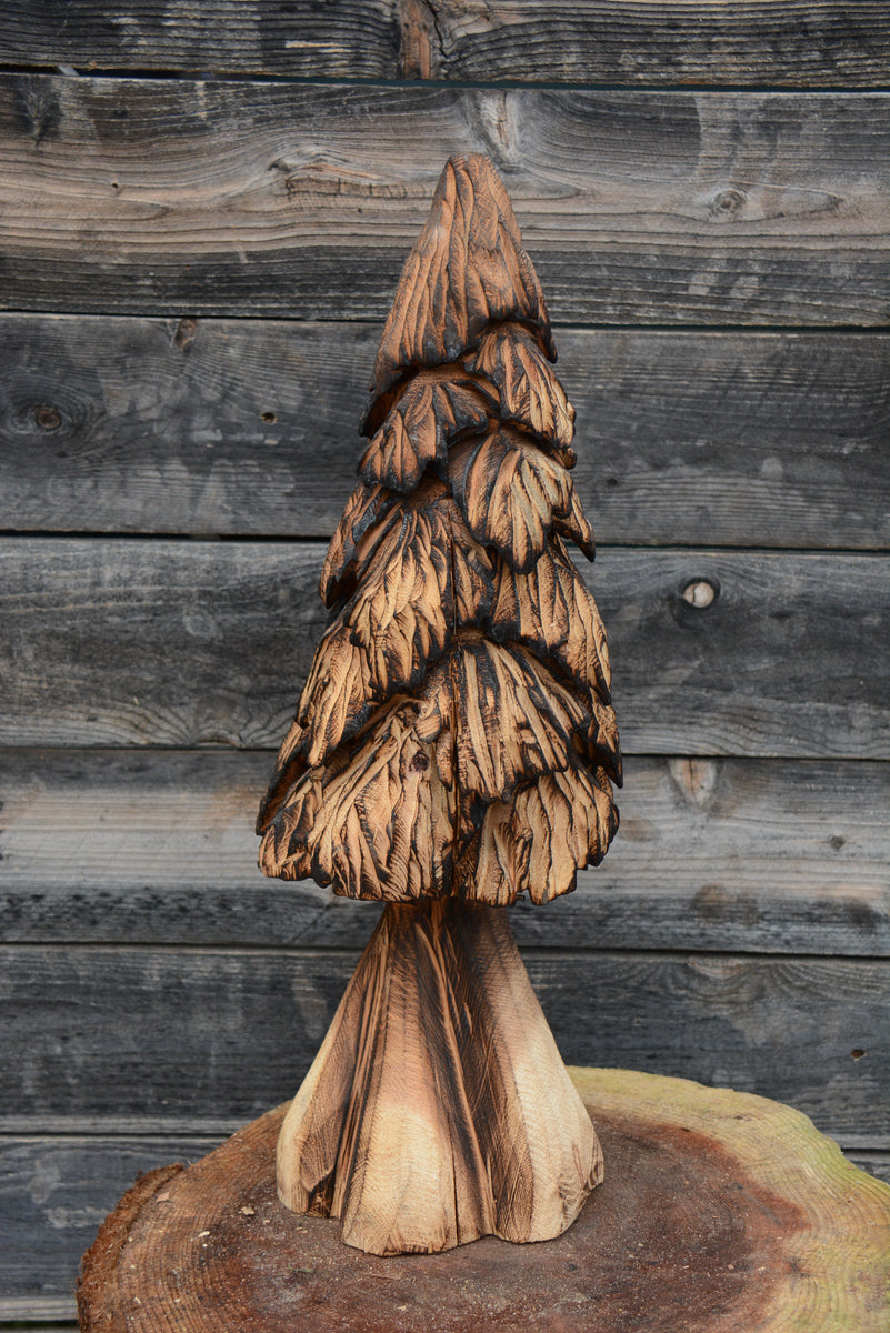 23" x 7" 3D Chainsaw Carved Tree Sculpture – Jess Alice